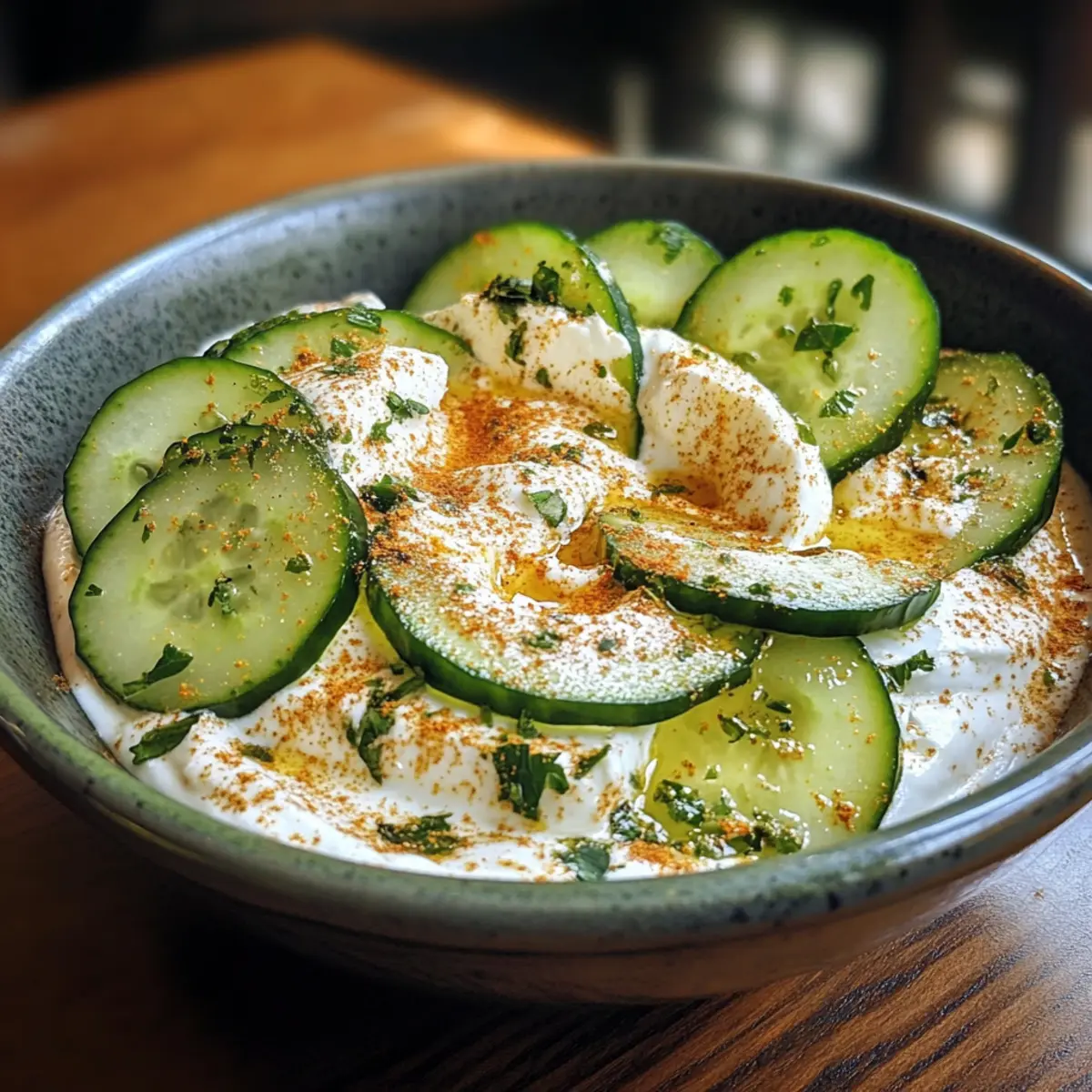 Easy Delicious Za’atar Spiced Labneh with Sliced Cucumbers